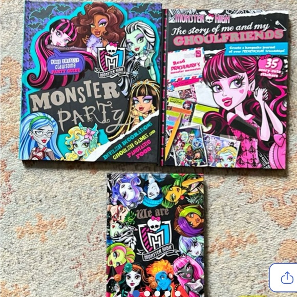 Other | Lot Of 3 Hardcover Monster High Activity Books | Poshmark